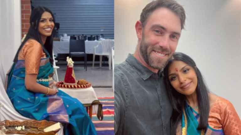 Glenn Maxwell and his Indian-origin wife Vini Raman share a picture ...