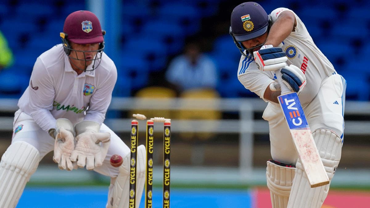 Watch: Jomel Warrican cleans up Rohit Sharma with a magical delivery ...