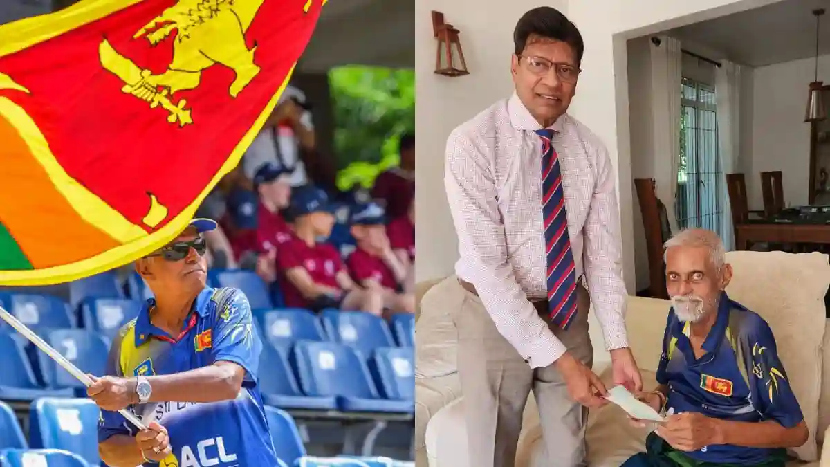 SLC presents INR 5 million to legendary fan 'Uncle Percy' - Crictoday