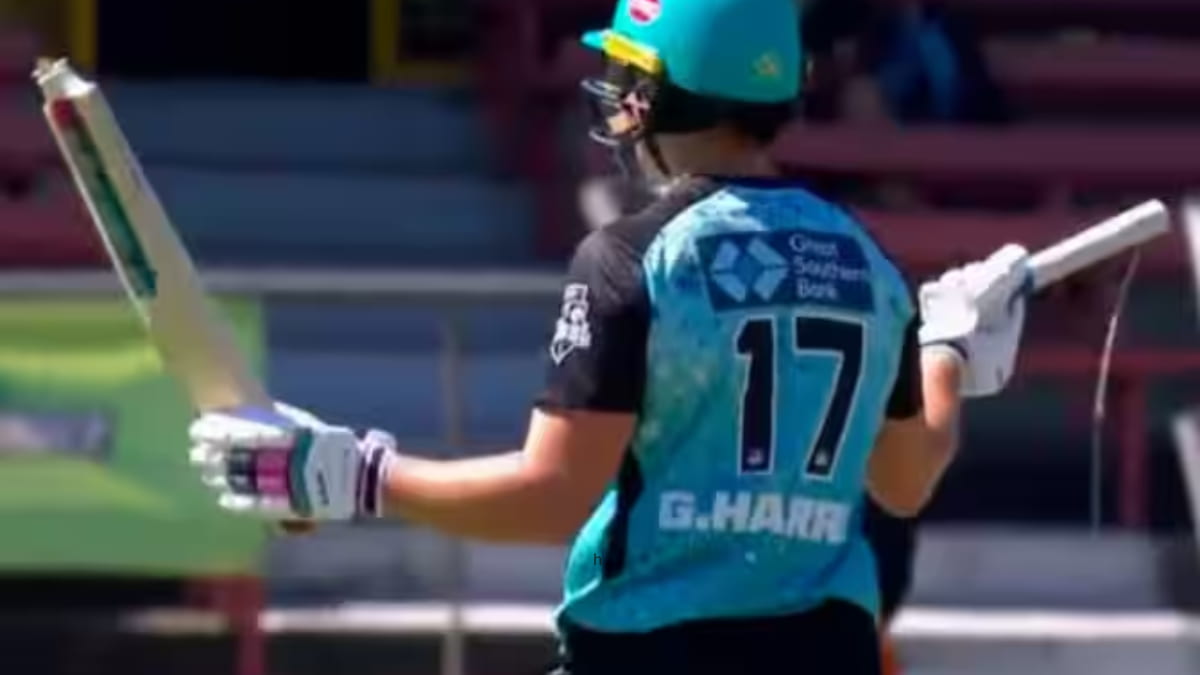 I have a broken bat, but I will still hit it - Grace Harris hits six ...