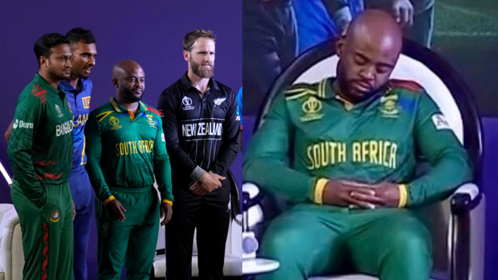 "I wasn't sleeping": Temba Bavuma breaks silence on his viral picture ...