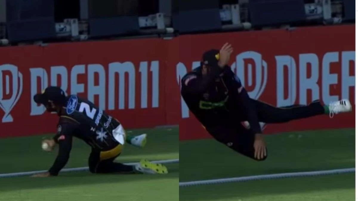 Never-seen-before-catch: Troy Johnson and Nick Kelly's combined effort ...