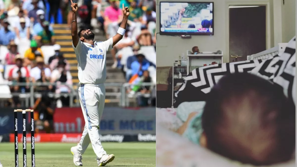 Sanjana Ganesan shares adorable photo of son Angad cheering for Jasprit ...