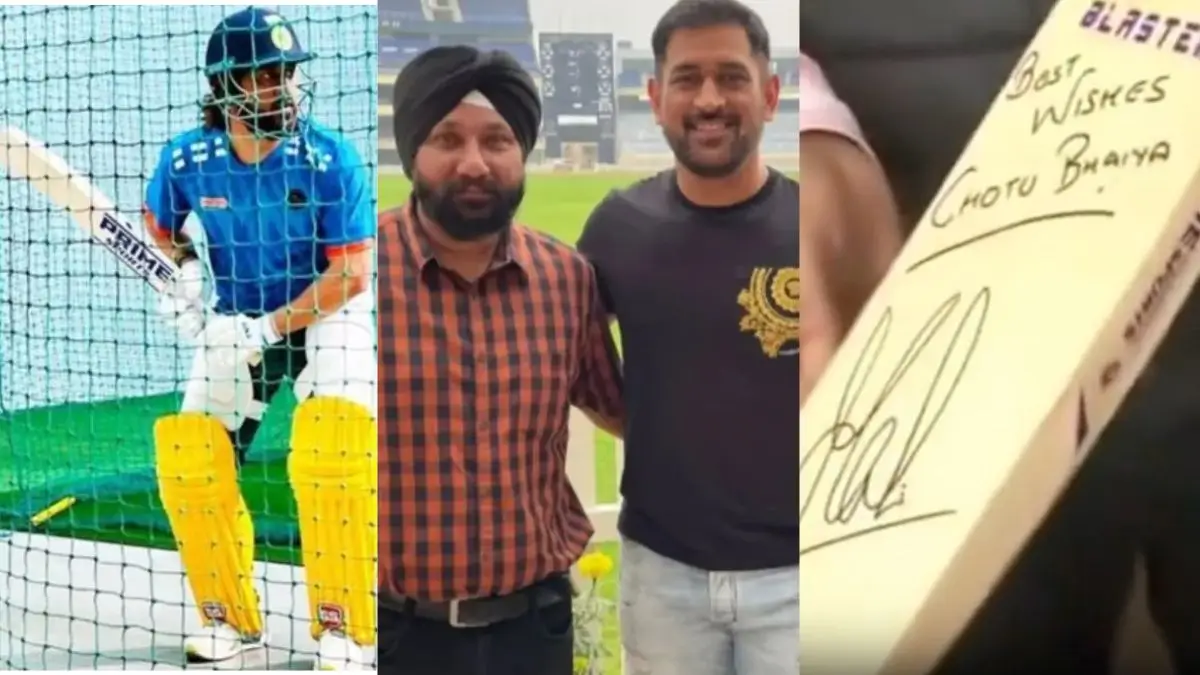 Dhoni's bat sticker tribute to friend goes viral in cricketing ...