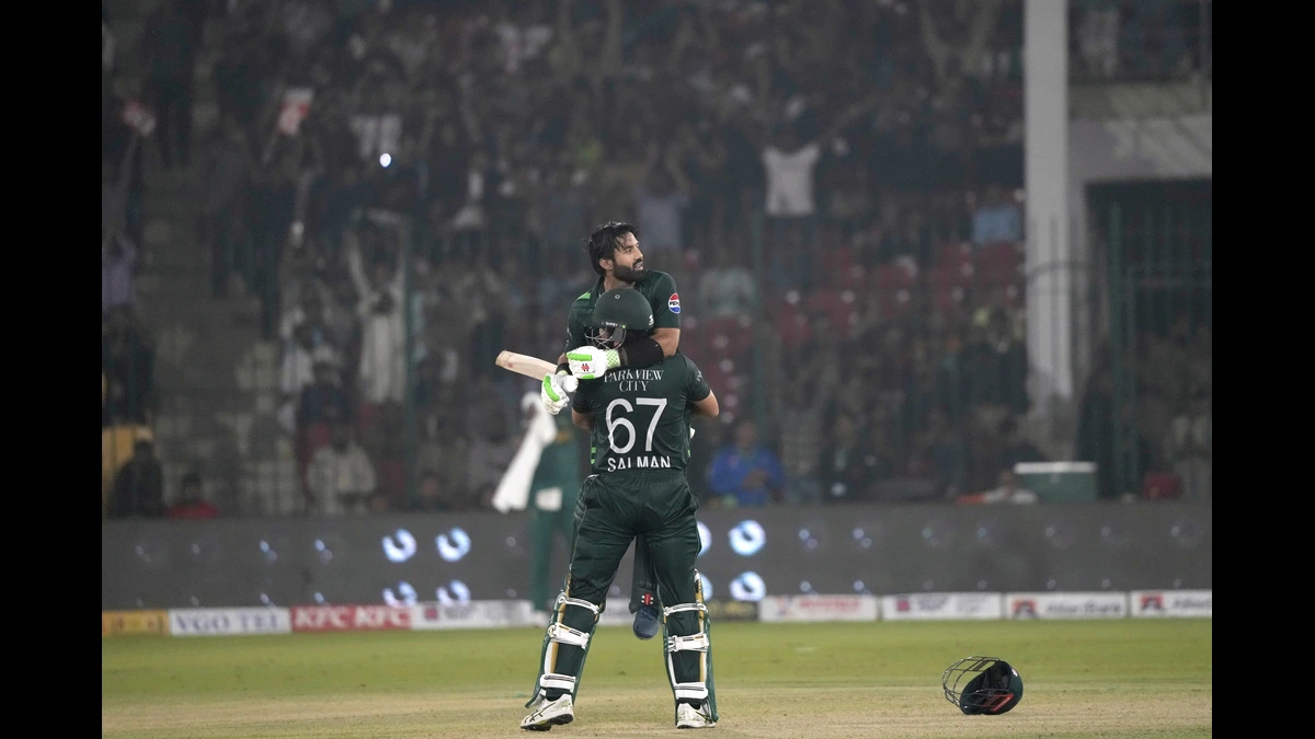 Mohammad Rizwan, Salman Agha's hundreds lead Pakistan to 6-wicket win ...
