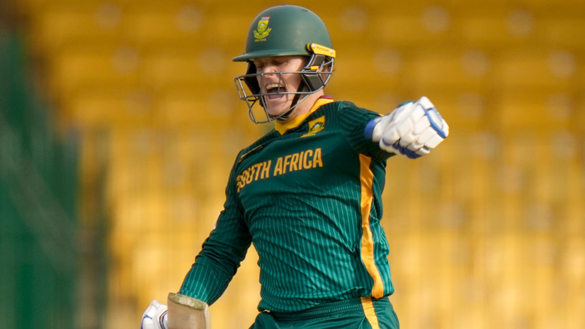 Ryan Rickelton's hundred takes South Africa to 315/6 against ...
